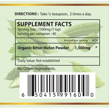 Organic Bitter Melon Powder - KAZ International